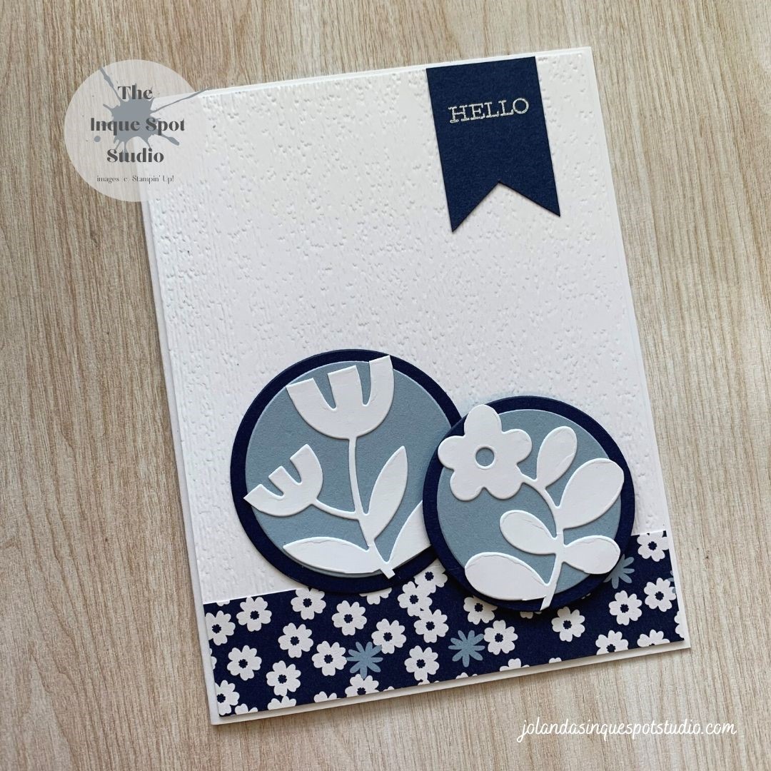 Floral Square Circles – Hello – The Inque Spot Studio