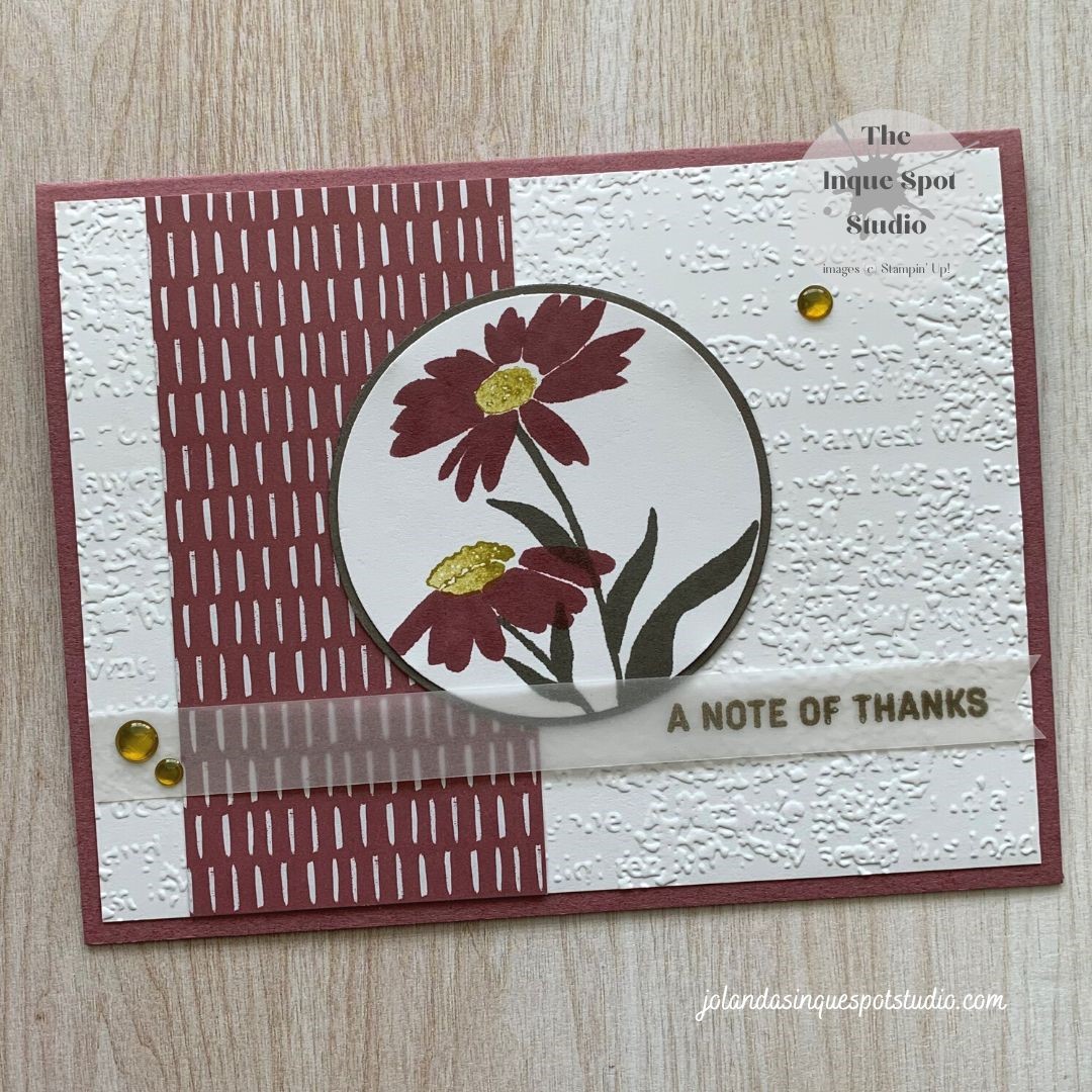 A Note of Thanks – Pretty Daisies – The Inque Spot Studio