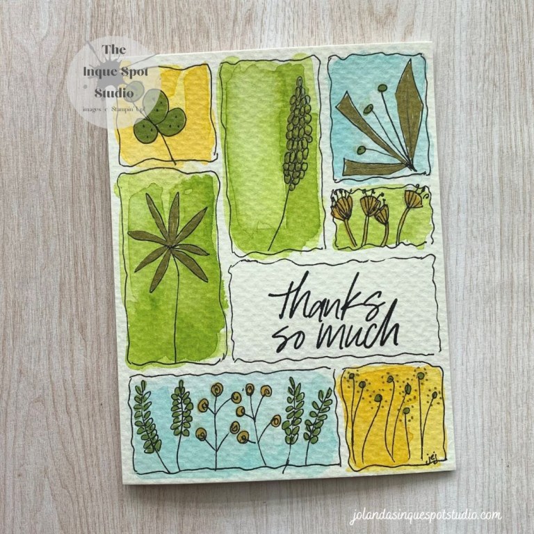 Water Colored Doodles – Thanks So Much – The Inque Spot Studio