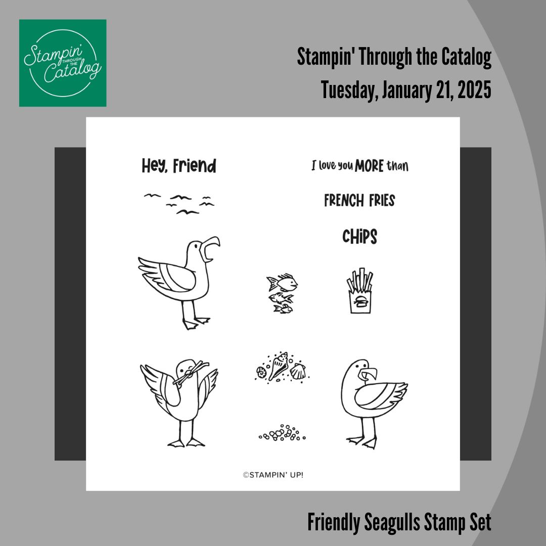 Friendly Seagulls – Fun Fold Card – The Inque Spot Studio