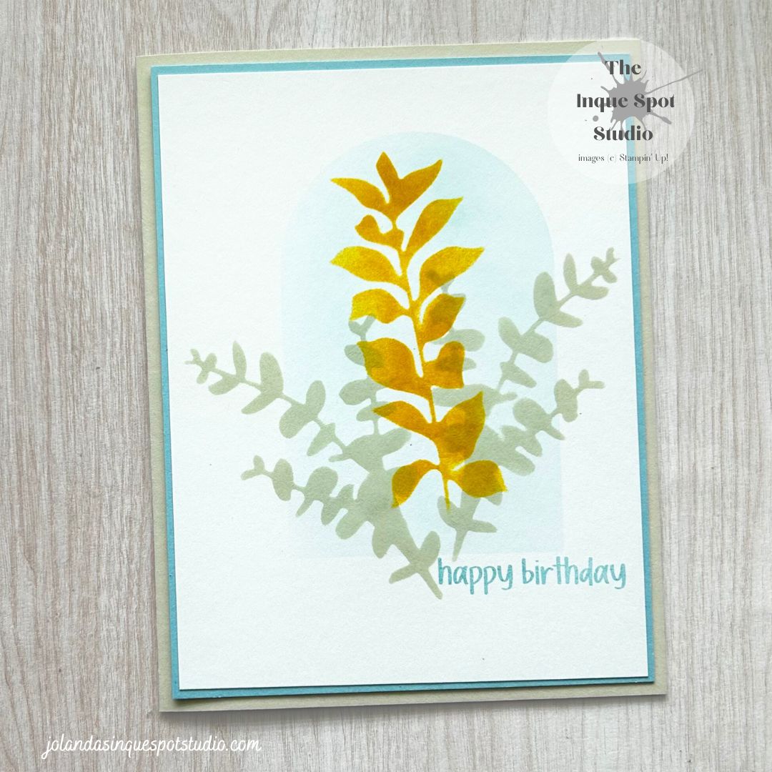 Textured Botanicals – Happy Birthday – The Inque Spot Studio